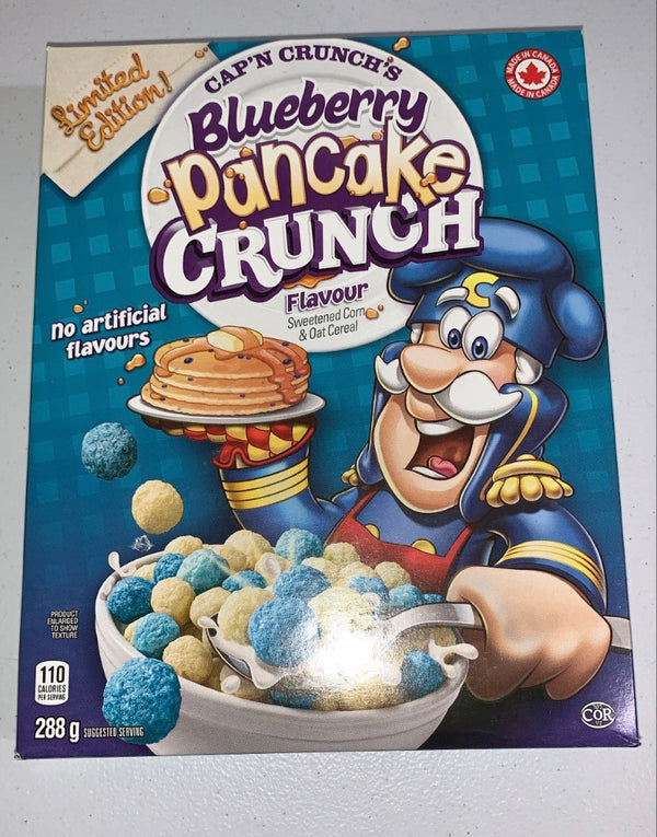 Cap'n Crunch blueberry pancake (Canada) - www.professorsnacks.com