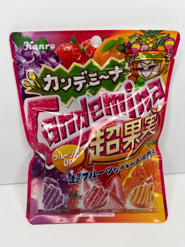 Candemina Super Fruit Sour Gummies (Japan) - www.professorsnacks.com