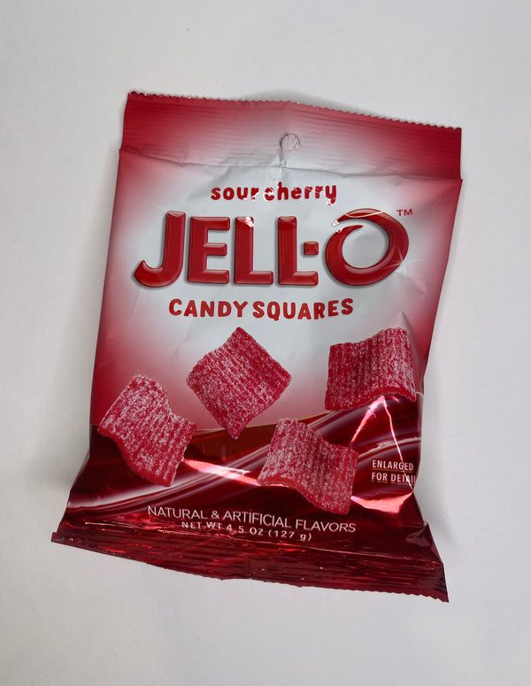 Jello Sour Cherry Candy - www.professorsnacks.com
